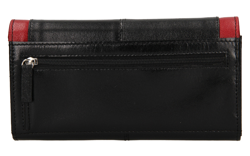 Dámská kožená peněženka BLC/24228/219 černá/červená | Sikorashop.cz ...